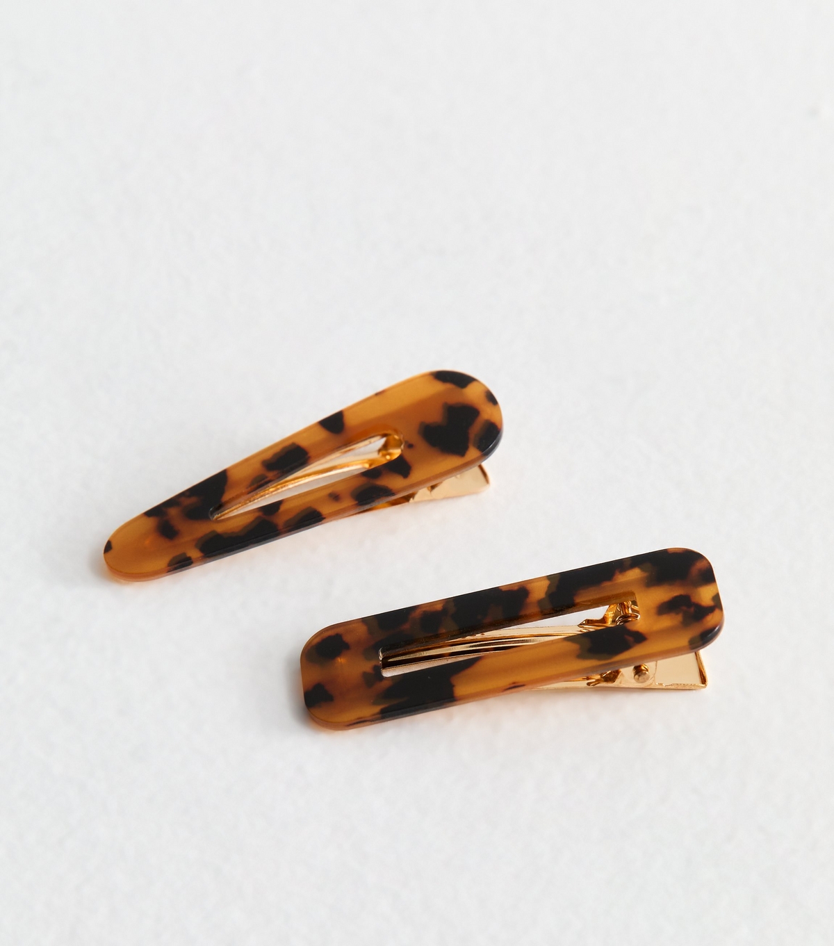 Pack Of 2 Brown Tortoiseshell Hair Slides New Look Rewards - Monetha