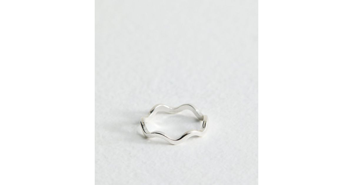 Silver Tone Squiggle Shape Ring | New Look