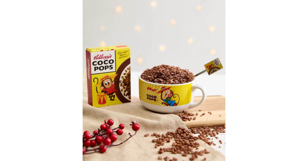 Yellow Kellogg's Coco Pops Mug Gift Set | New Look