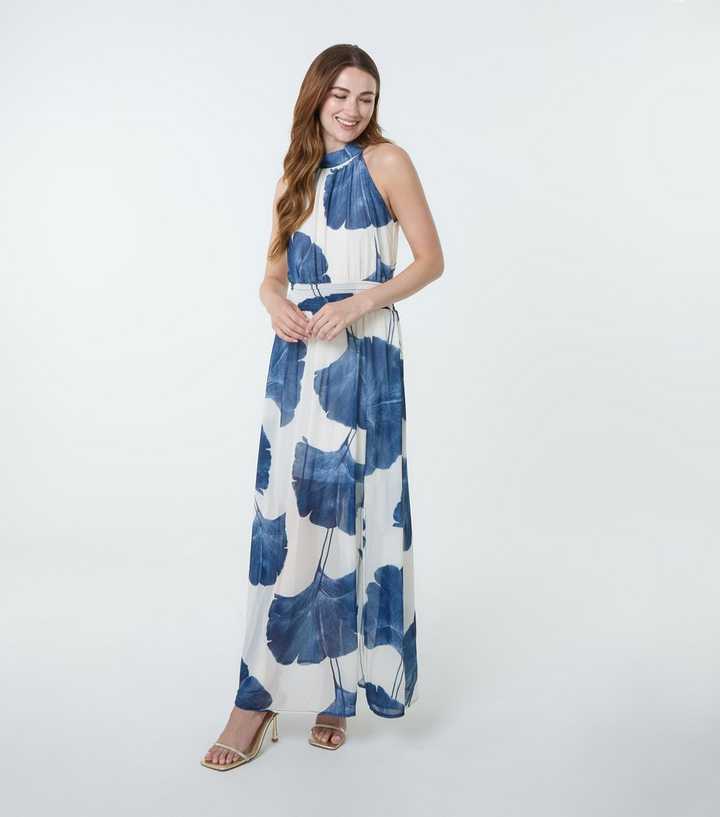 Blue Vanilla White Halter Neck Maxi Dress | New Look
