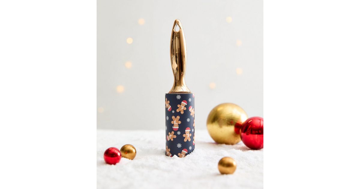 Blue Gingerbread Man Lint Roller | New Look
