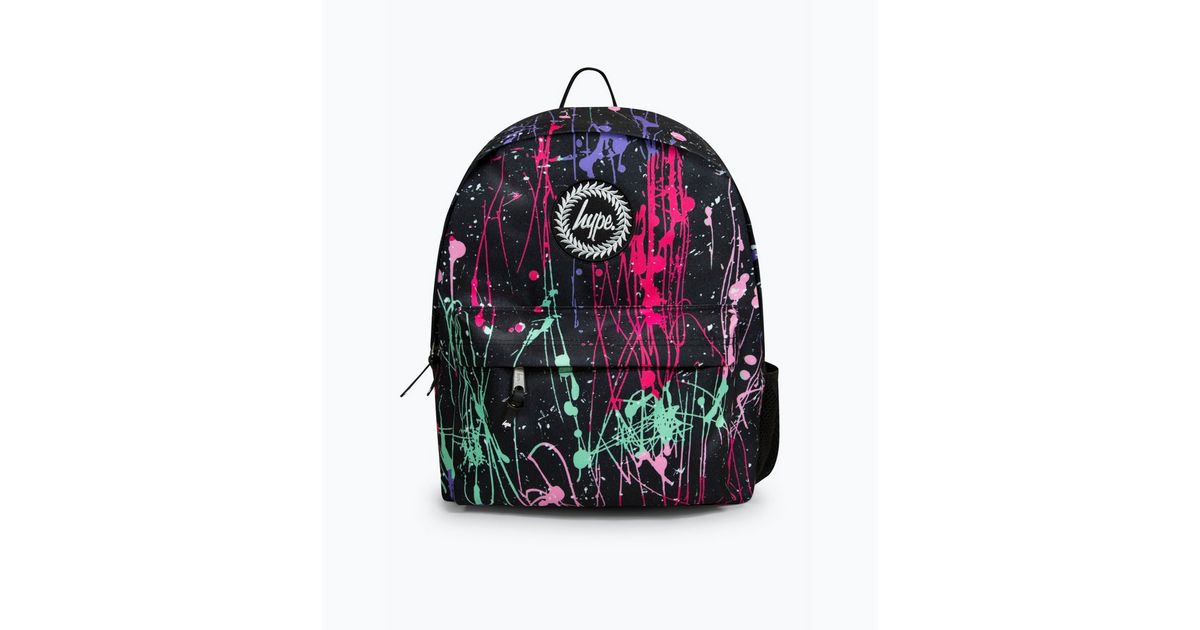 Hype Black Splatter Backpack | New Look