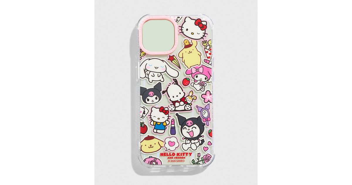 Skinnydip Multicolour Hello Kitty Sticker Print iPhone Case | New Look