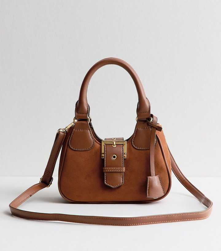 Brown Faux Suede Grab Bag | New Look