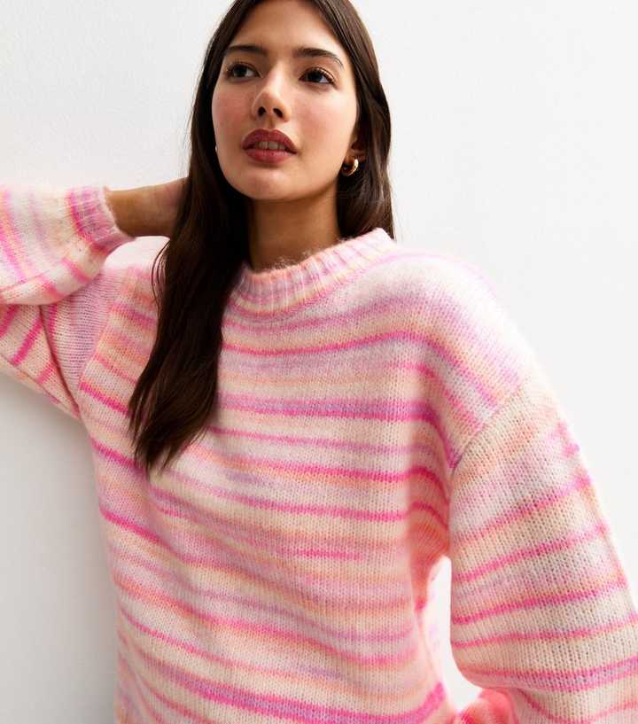 Sunshine Soul Pink Striped Jumper | New Look