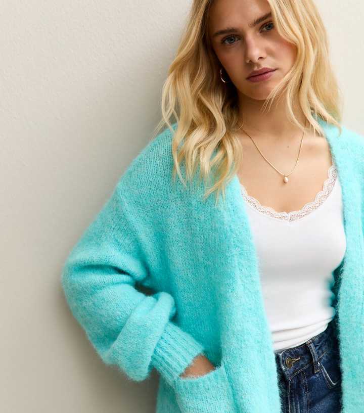 Sunshine Soul Light Blue Open Front Cardigan | New Look