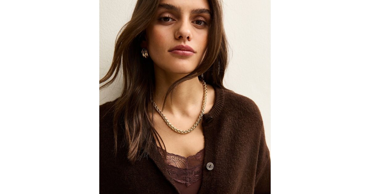 Gold Tone Rope Chain Necklace | New Look