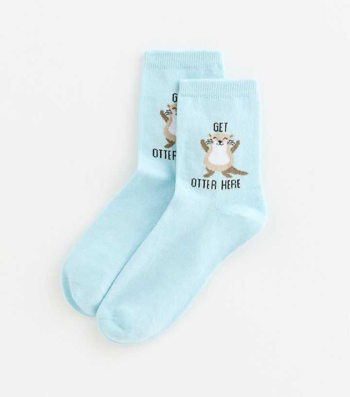 Blue Otter Design Ankle Sock | New Look