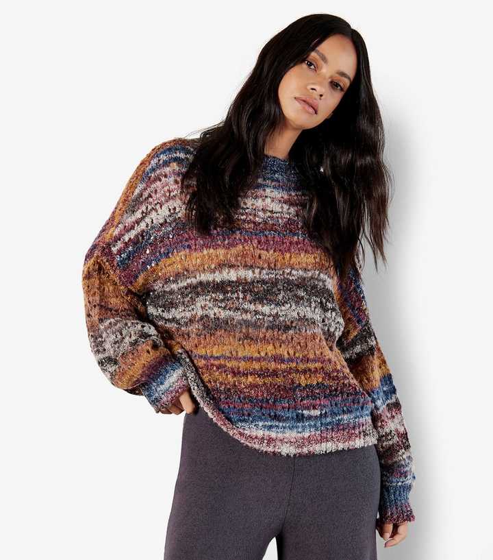 Apricot Distressed Boho Jumper | New Look