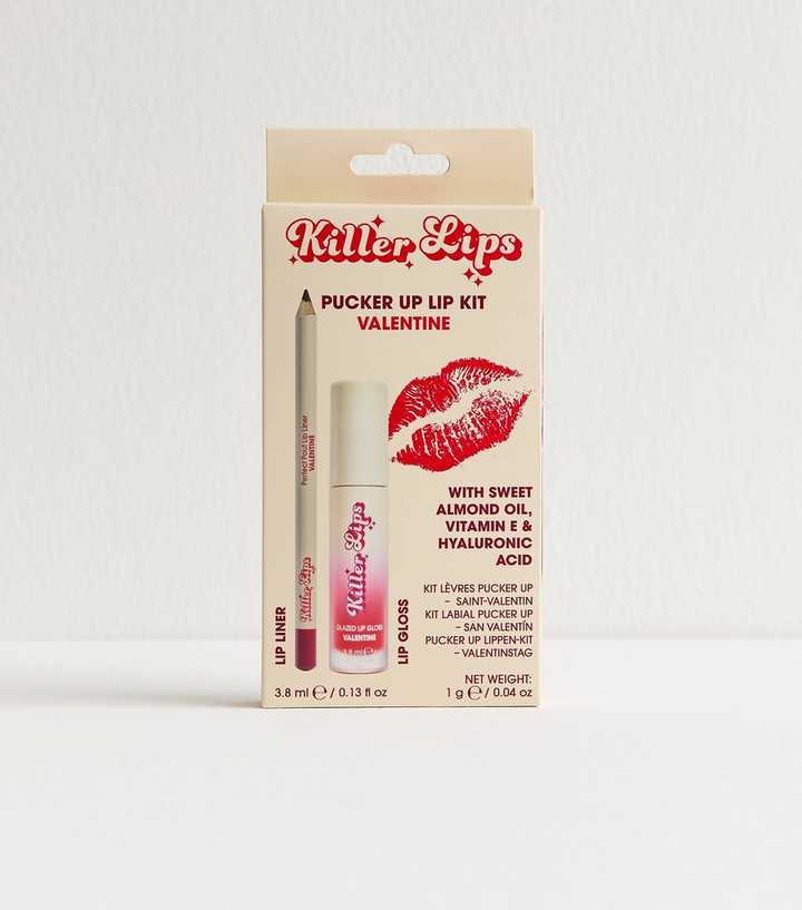 Killer Lips Valentine Pucker Up Lip Kit | New Look