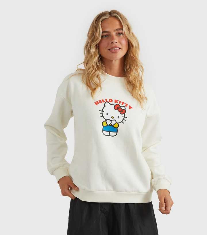 Custard Clothing White Hello Kitty Print Sweatshirt | New Look