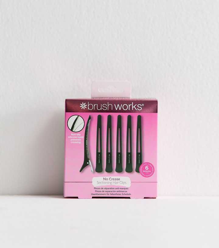 Brushworks Pack of 6 Black Sectioning Hair Clips | New Look