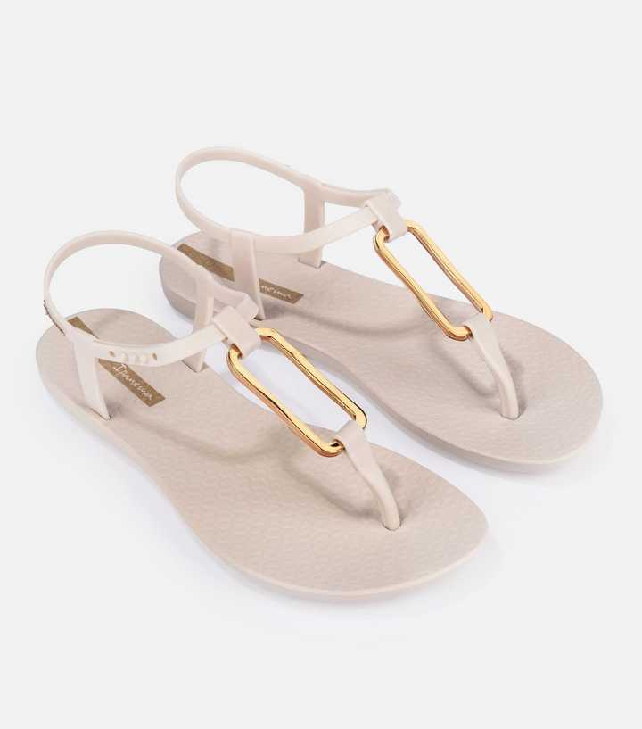 Ipanema Oatmeal Class Modern Flat Sandals | New Look