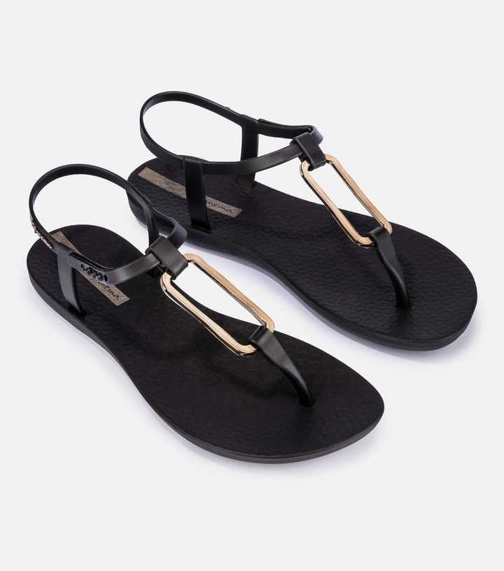 Ipanema Black Class Modern Flat Sandals | New Look